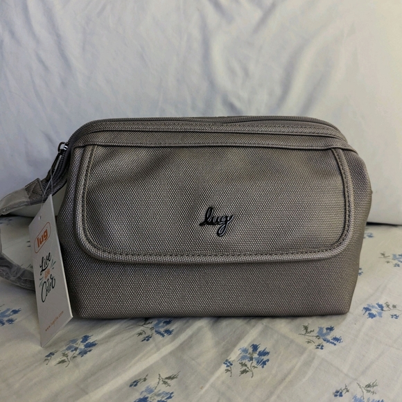 lug | Bags | Lug Via Luxe Vl Cosmetictoiletries Bag In Metallic Pearl ...